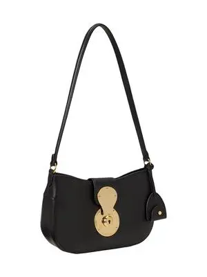 Ralph Lauren Small Calfskin Ricky Shoulder Bag - Black
