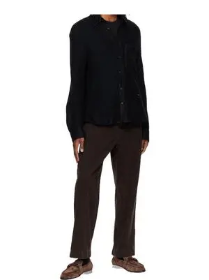 WOOYOUNGMI Collared Knit Top - Black