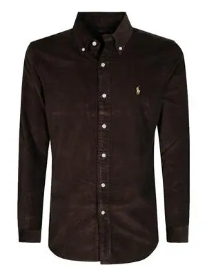 Polo Ralph Lauren Pony Embroidered Buttoned Shirt - Black