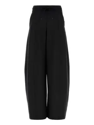 MAX MARA Max Mara Wide-Leg Drawstring Track Pants With Tonal Logo