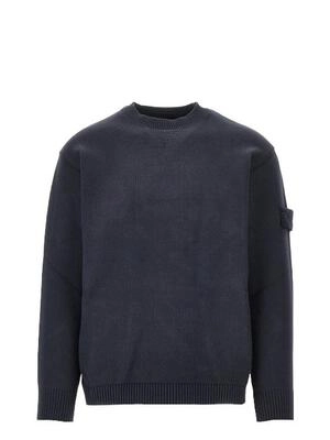 Stone Island Stone Island Crew-Neck Knit Top Navy