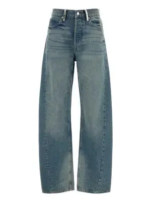 ALEXANDER WANG Alexander Wang Vintage Effect Straight Leg Jeans