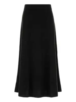 LISA YANG Elastic-waist A-line Skirt - Black