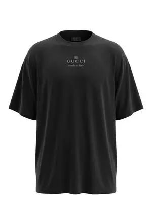 Gucci Modal Jersey T-shirt With Print - Black