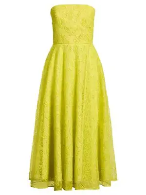 MAX MARA Max Mara Sleeveless Lace Tea Length Dress
