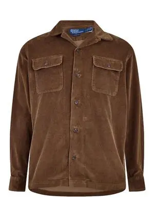Ralph Lauren Corduroy Longsleeve Overshirt - Brown
