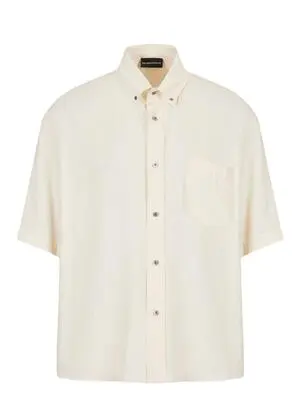 EMPORIO ARMANI Cream Shortsleeve Shirt