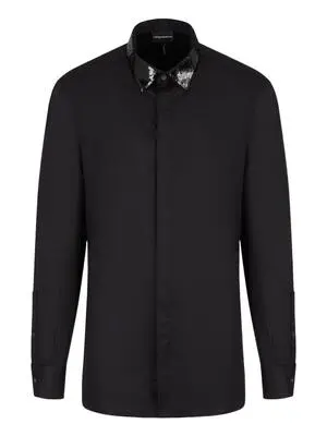 Emporio Armani Longsleeve Dress Shirt - Black