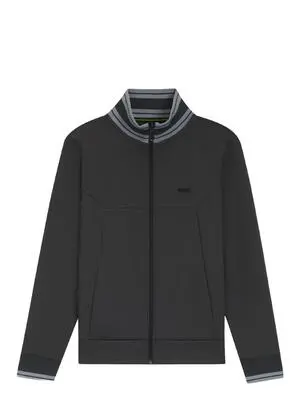 Hugo Boss Dark Stand-collar Zip-up Track Jacket - Grey