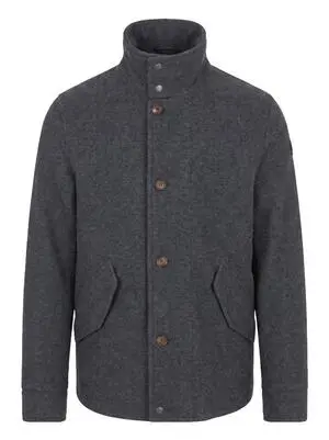 MONCLER Moncler Long Sleeve Casual Jacket With High Neck And Flap Pockets