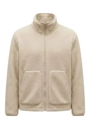 MONCLER Moncler Long Sleeve Zip-Up Fleece Jacket With High Neck