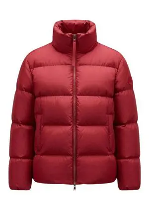 Moncler Long-sleeved Padded Jacket With High Neck - Red
