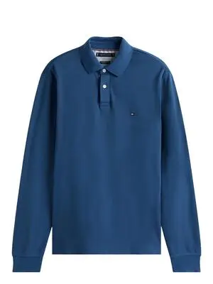 Tommy Hilfiger Long Sleeve Polo Shirt - Blue
