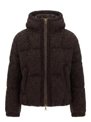 Moncler Cristallin Hooded Down Jacket - Black