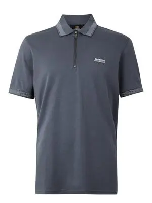 BARBOUR Solid Color Polo Shirt 