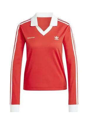 ADIDAS ORIGINALS Retro Colorblock Long Sleeve Polo - No