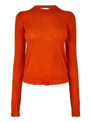 Bottega Veneta Simple Knitted Sweater Red