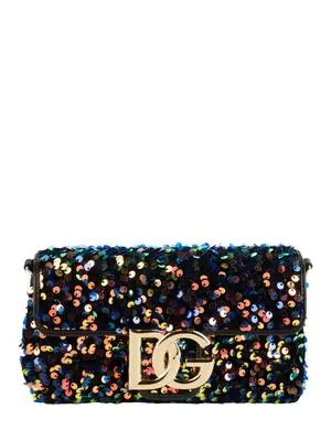 DOLCE & GABBANA Dolce & Gabbana Iridescent Sequin Mini Clutch Bag