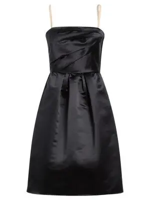 Dolce & Gabbana Sleeveless Satin Dress - Black
