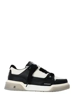 REPRESENT Minimalist Low-top Sneakers - Black
