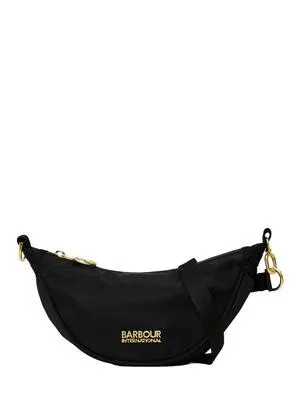 Barbour Solid Color Crossbody Bag - Black