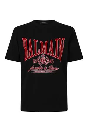 Balmain Crewneck Shortsleeve Tee - Black