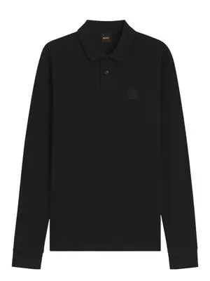 Hugo Boss Longsleeve Polo Shirt - Black