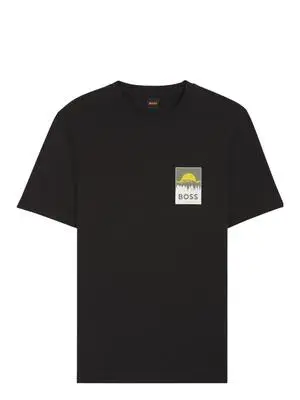 Hugo Boss Shortsleeve Lapel Shirt - Black
