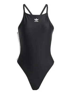 ADIDAS ORIGINALS Bodysuit With Signature Stripes - Black