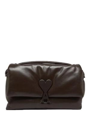 AMI Paris Voulez-vous Shoulder Bag - Brown