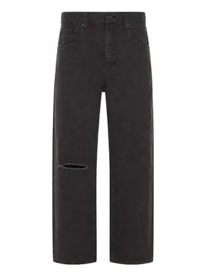 PURPLE BRAND Belt-loop Jeans With Knee Slit - Chocolate