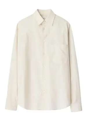 LEMAIRE Washed Chest-pocket Shirt - Light Frost