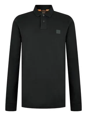 Hugo Boss Casual Longsleeve Polo Shirt - Black