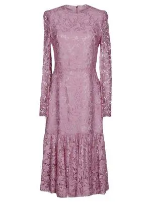 DOLCE & GABBANA Dolce & Gabbana Lace Long-Sleeve Dress