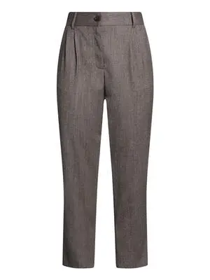 DOLCE & GABBANA Dolce & Gabbana Slim-Fit Two-Tone Wool Cropped Ankle Length Leggings