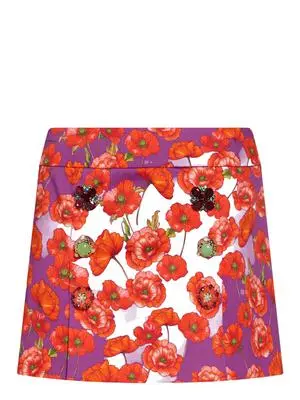 DOLCE & GABBANA DOLCE & GABBANA Floral Print Trumpet Skirt