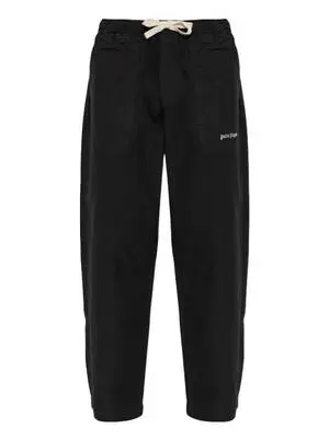 Palm Angels Drawstring Casual Pants - Black