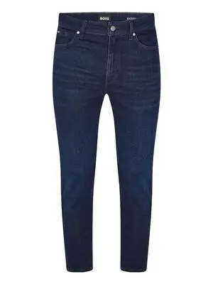 Hugo Boss Dark Wash Straight Leg Jeans - Blue