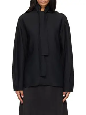 STUDIO NICHOLSON STUDIO NICHOLSON Draped Tie-Neck Blouse