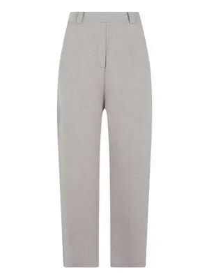 LISA YANG Lisa Yang Trousers With Belt Loops And Pleat Details Beige