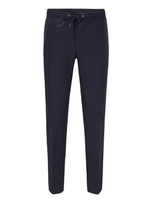 Hugo Boss Tailored Drawstring Trousers - Blue