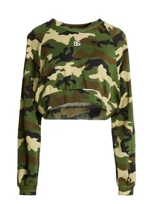 DOLCE & GABBANA Dolce & Gabbana Camouflage Cropped Hoodie