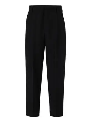 Hugo Boss Cropped Tailored Trousers - Black