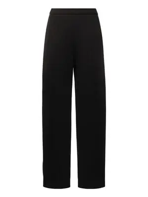 Max Mara Wide-leg Elastic Waist Pants - Black
