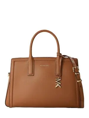 Michael Kors Medium Stitch Satchel Bag - Brown