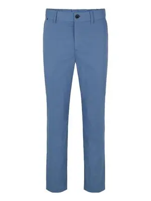 Hugo Boss Dustyblue Flatfront Chino Trousers Blue
