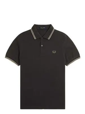 Fred Perry Shortsleeve Cotton Polo Shirt - Black