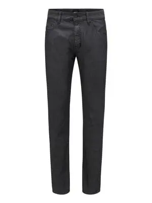 Hugo Boss Hugo Boss Slim Fit Coated Trousers Grey