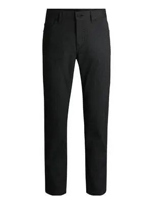 Hugo Boss Straight Leg Tailored Trousers - Black