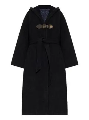 Etro Hooded Coat - Black